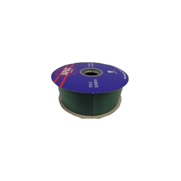 2inch x 100yds Hunter Green Poly Ribbon