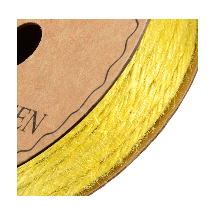 Hessian String 2mm x 10mtr Yellow