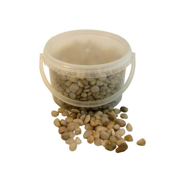 4kg Bucket 5-8mm Stones White