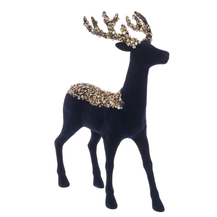 Velvet Sequin Reindeer Figure