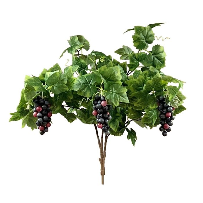 Artificial Grape Foliage Branch 85cm